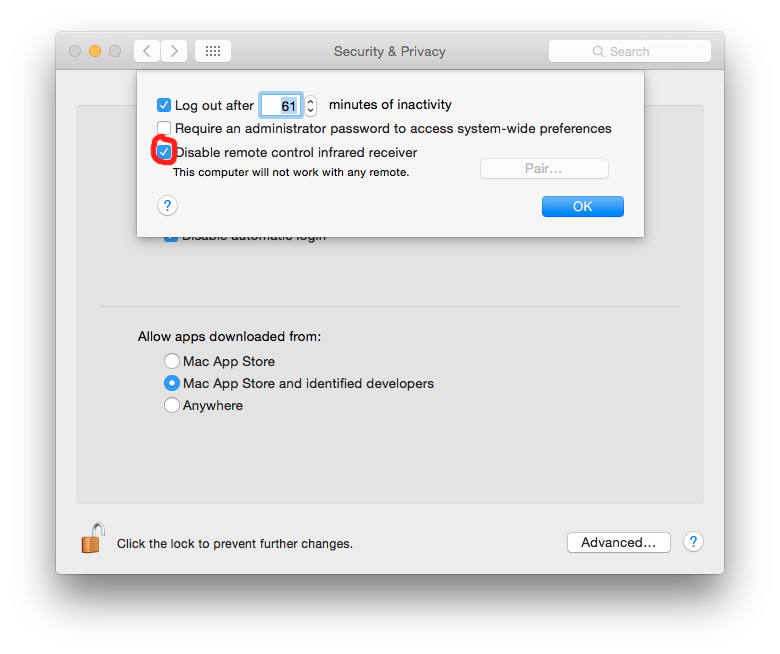 How to Disable Remote Control Infrared Receiver on Your Mac